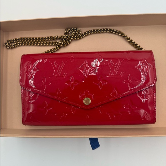 Louis Vuitton | Bags | Louis Vuitton Flap Portefeuille Sarah Vernis ...